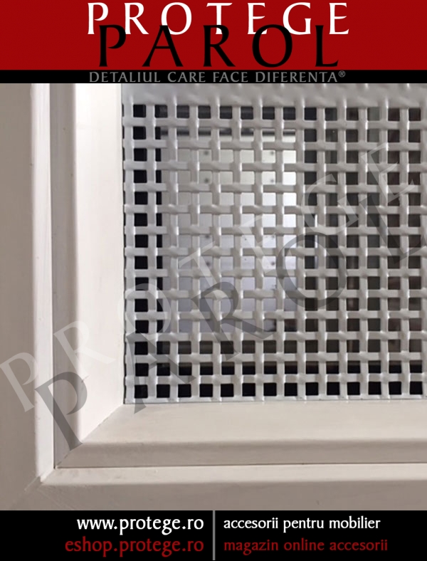 Placa aluminiu anodizat perforat GAL07- finisaj auriu, coala ...