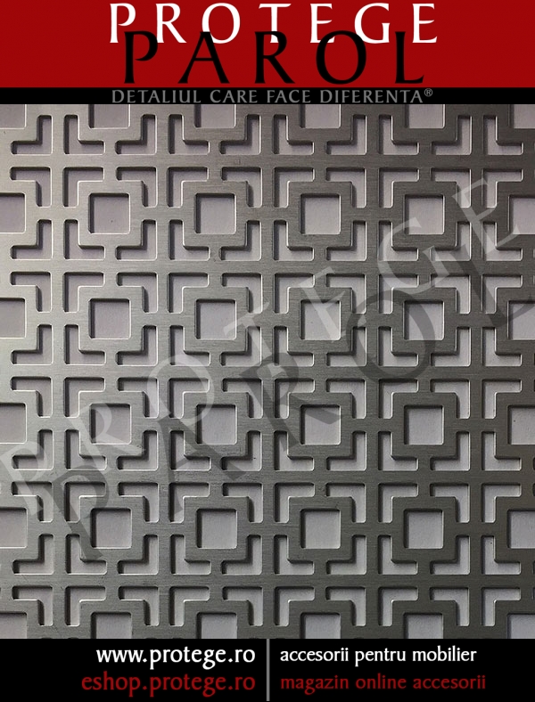 Placa aluminiu anodizat perforat NAL05- finisaj natur aluminiu - Coli ...